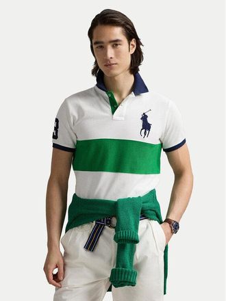 Polo Ralph Lauren Poloshirt 710969619001 Wei&szlig; Custom Slim Fit