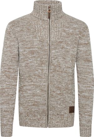 Solid SDPomeroy Herren Strickjacke Cardigan Grobstrick Pullover mit Stehkragen Reißverschluss 100% Baumwolle Regular fit, Größe:3XL, Farbe:Dune (5409)