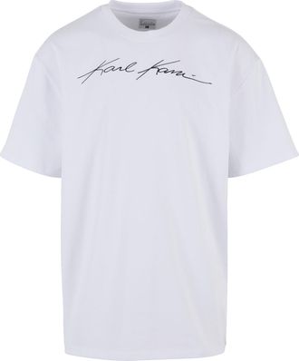 Karl Kani Herren KM241-059-1 Autograph Heavy Jersey Boxy Tee White, XL