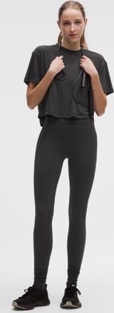 lululemon Legging Wunder Train taille haute Floqu&eacute; pour Femmes - 64 cm - Taille 12