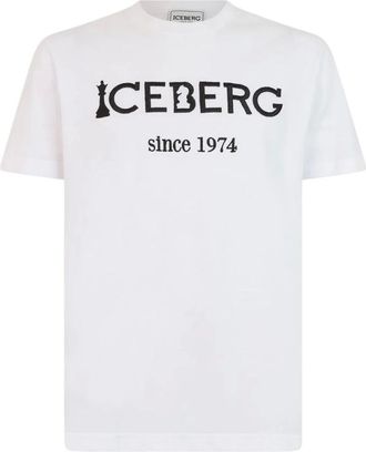 Iceberg T-shirt en jersey - Homme - Tops - Blanc - Taille: 3XL