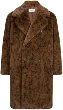 Dr&ocirc;le de Monsieur Manteau oversize effet fourrure