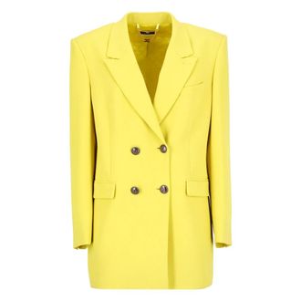 Elisabetta Franchi Double-Breasted Blazer - - Jackets - Damen - Gelb - XS