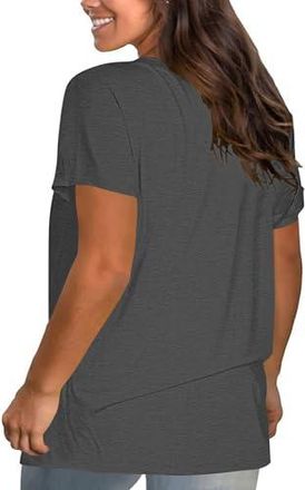 Generic Chemise Rose Femme Soldes Haut Chic Blanc Soldes Chemisier Halloween Femme Chemise Lin ÉTé Sexy Decolleté T Shirts Tunique Hippie Bleu Vetement Grande