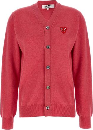 Comme Des Gar&ccedil;ons Femme, Pulls, Rose, Taille: 36 FR Wool M&eacute;lange Cardigan