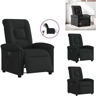 vidaXL Vidaxl - Relaxsessel Elektrisch Schwarz Stoff - Relaxsessel - Relaxstuhl - Sessel - Fernsehsessel