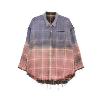 R13 Femme, Blouses et Chemises, Multicolore, Taille: 36 FR Reversible Shredded Seam Drop Neck Shirt