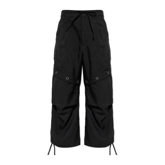 Yohji Yamamoto Weite Hose - - Trousers - Damen - Schwarzk - S