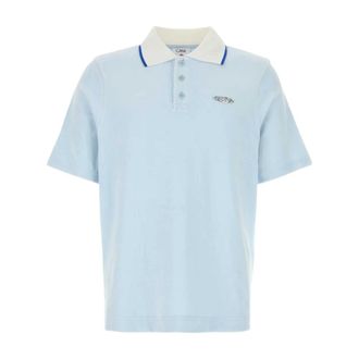 Casablanca Velours Kurzarm-Polohemd - - Tops - Herren - Blau - S