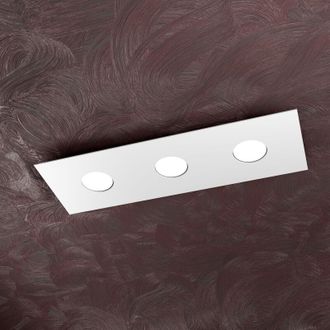 Top-Light Top-light - Plafonnier rectangulaire Toplight Area 3 lumières avec culot GX53, structure blanche, design moderne 60x20x3cm