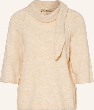 Smith & Soul Pullover Mit 3/4-Arm Und Abnehmbarer Schluppe beige