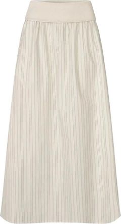 Sams&oslash;e & Sams&oslash;e Femme, Jupes, Beige, Taille: 40 FR Midi Skirts