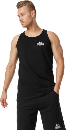 Lonsdale Herren Singlet Dolton schmale Passform, Black/White, L