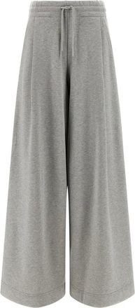 Dries Van Noten Femme, Pantalons, Gris, Taille: 42 FR Hadium Gauze Cotton Pantalons