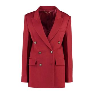 Victoria Beckham Femme, Vestes, Rouge, Taille: 36 FR Blazer Crois&eacute; en Laine