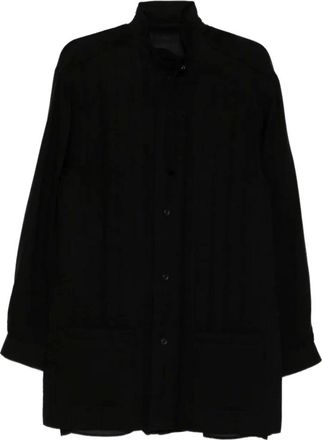 Yohji Yamamoto Homme, Vestes, Noir, Taille: XL Veste Chemise Rembourr&eacute;e