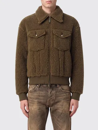 Dsquared2 Bomber en shearling avec col classique et poches plaqu&eacute;es