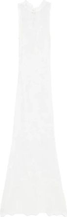 Twinset Femme, Robes, Blanc, Taille: 40 FR Long Knitted Dress