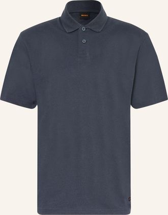 HUGO BOSS Jersey-Poloshirt Tape blau