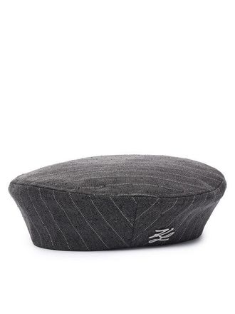 Karl Lagerfeld Baskenm&uuml;tze B3W33025 Dunkelgrau