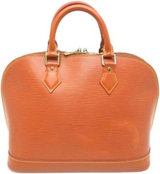 Louis Vuitton Sac &agrave; main en cuir Epi Pre-owned - Femme - Pre-owned - Orange - Taille: ONE Size