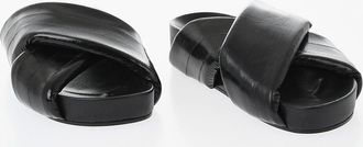 Jil Sander Criss-Cross Gepolsterte Ledersandalen Jil Sander