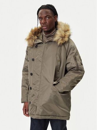 HUGO BOSS Parka Makaro2541 50546236 Khakifarben Regular Fit