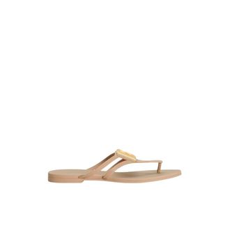 Dolce & Gabbana Femme, Chaussures, Beige, Taille: 37 EU Sandales de plage en caoutchouc