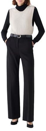Caroll 232P-PLEA Pantalon, Noir, 42 Femme
