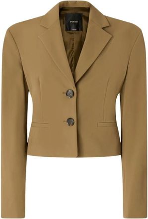 Pinko Pinko, Femme, Vestes, Vert, Taille: 42 FR Pinko Vestes