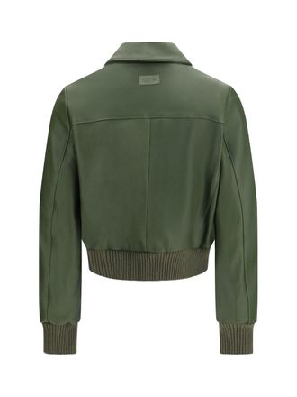 Valstar Womens Cropped Nappa Valstarino Jacket Basil Leather