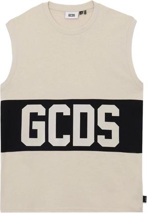 GCDS Gcds, Homme, Tops, Beige, Taille: XL T-shirt sans manches