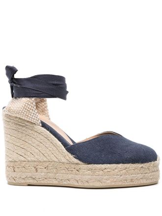 Castaner espadrilles Chiara compens&eacute;es 110 mm - Bleu