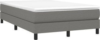 vidaXL Bettgestell ohne Matratze Dunkelgrau 120x200 cm Stoff Vidaxl