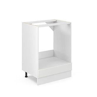 Vicco Meuble pour Four R-Line, Blanc Campagne/Blanc, 60 cm sans Plan de Travail
