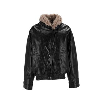 Eleh Shearling-collar Panelled Oversized Jacket