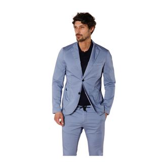 Mason's Regular Fit Blazer Da Vinci Travel - - Jackets - Herren - Blau - 2XL