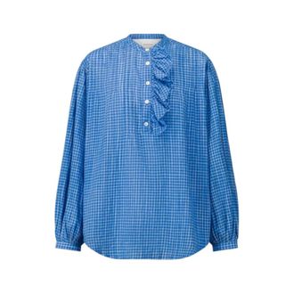 Laurence Bras Damen, Blusen & Hemden, Blau, LGr&ouml;&szlig;e