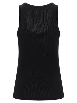 Isabel Marant Womens Black Cotton Tank Tops