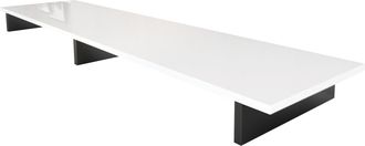 Vladon TV-Aufsatz Game, Made in Germany, Aufsatz für TV-Boards zur Erhöhung, Schwarz matt/Weiß Hochglanz (138,5 x 9,5 x 34,5 cm)