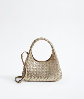 Bottega Veneta Sac Campana micro format - Argent&eacute; - Femme - Unisex