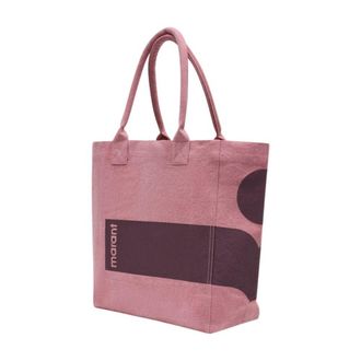 Isabel Marant Womens Cotton Canvas Tote Pink