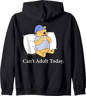 Disney Winnie the Pooh Cant Adult Today Funny Back to Bed Kapuzenjacke