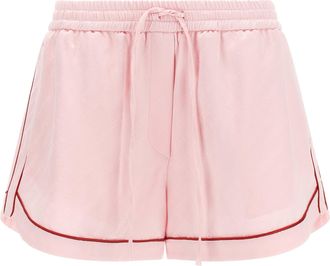 Off-white Short Blanc Cass&eacute; Jacquard Satin Pyjama