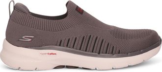 Skechers Mens Gowalk 6-Stretch Fit Slip-On Athletic Performance Walking Shoe Sneaker, Taupe, 10.5 X-Wide