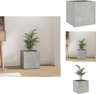 vidaXL Vidaxl - Jardini&egrave;re Gris b&eacute;ton 40x40x40 cm Bois ding&eacute;nierie - Jardin - Pots De Fleurs - Jardini&egrave;re En Bois - D&eacute;co Int&eacute;rieure - Plante Dint&eacute;rieur