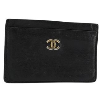 Chanel Pre-owned Leder Geldb&ouml;rse - - Pre-owned - Damen - Schwarzk - ONE SIZE