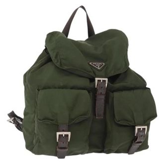 Prada Pre-owned Vintage Nylon Rucksack - - Pre-owned - Damen - Gr&uuml;n - ONE SIZE
