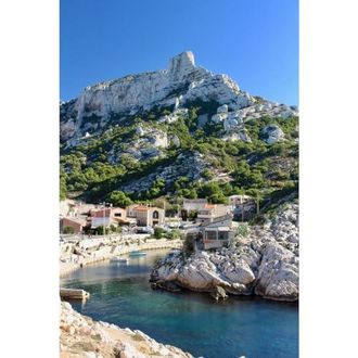 Ceanothe Tableau sur toile calanque de Callelongue &agrave; Marseille 45x65 cm D&eacute;coration Murale Art D&eacute;coratif Muraux Peinture Imprim&eacute;e en HD Salon Chambre Bureau Boi