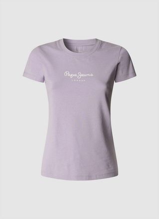 Pepe Jeans London T-Shirt NEW VIRGINIA mit Markenprint